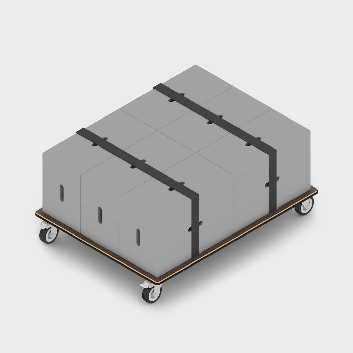 X-cart transport trolley - also for mobile stands