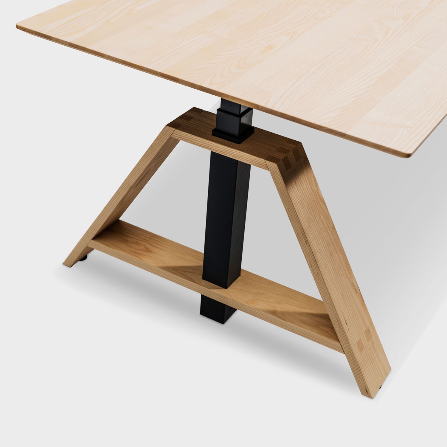 Desk with wheels | Height-adjustable group work table