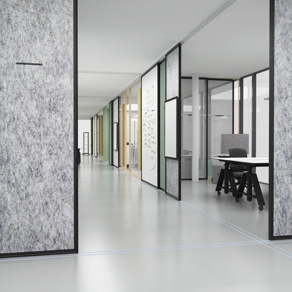 Glastrennwand | Edler Raumteiler aus Glas